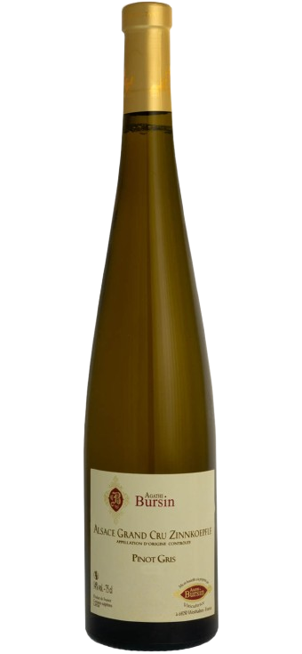 Nos vins par régions: PINOT GRIS GRAND CRU Zinnkoepflé AGATHE BURSIN